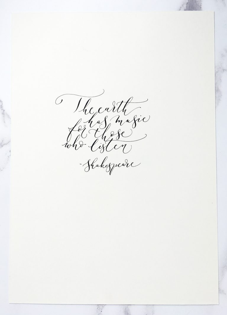 Calligraphy quotes and effective, creative layouts – a step by step ...