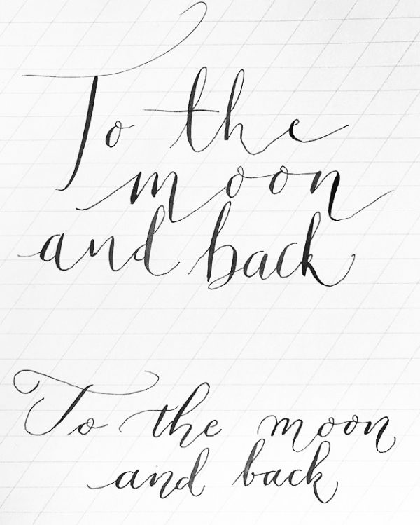 Natalie’s calligraphy journey – By Moon & Tide Calligraphy