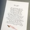 Beautiful - a bespoke calligraphy gift - By Moon & Tide Calligraphy