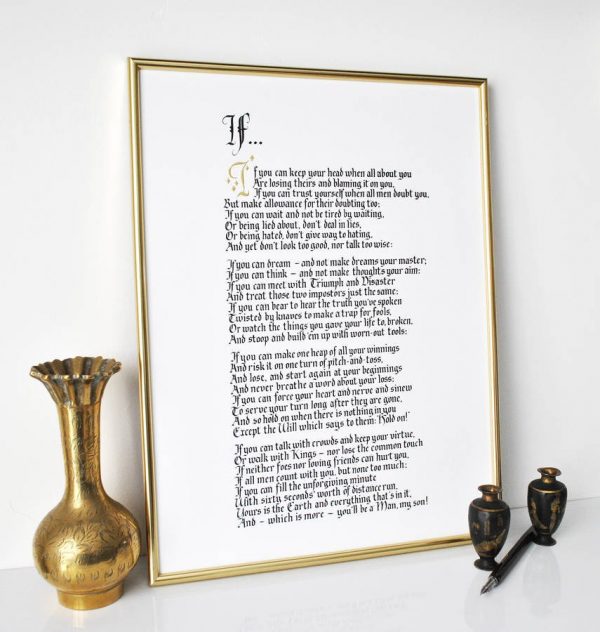 Calligraphy poems - By Moon & Tide Calligraphy