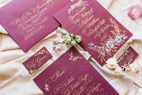BRIDES magazine feature | Spring 2019 – By Moon & Tide Calligraphy