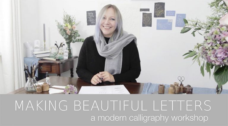 Making Beautiful Letters – a modern calligraphy workshop #4 – By Moon ...