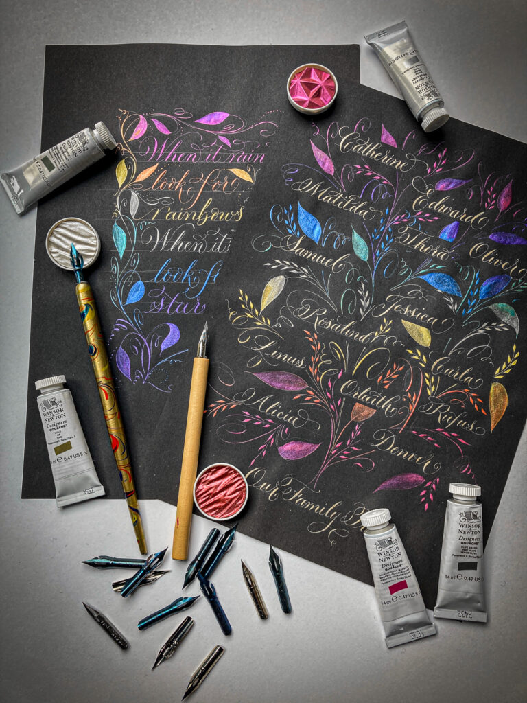 Discover calligraphy pens and nibs at my calligraphy classes in Cumbria ...