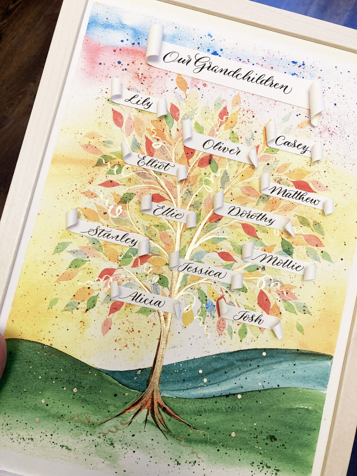 Sneaky peek! Colourful family trees coming soon! - By Moon & Tide ...