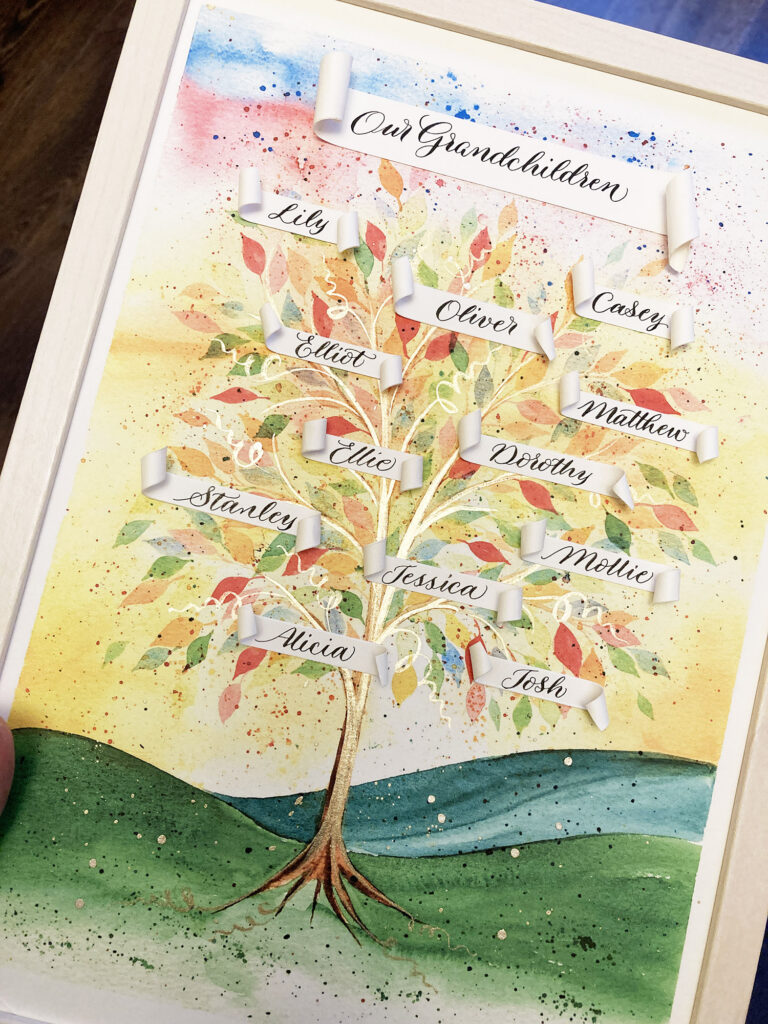 Sneaky peek! Colourful family trees coming soon! - By Moon & Tide ...
