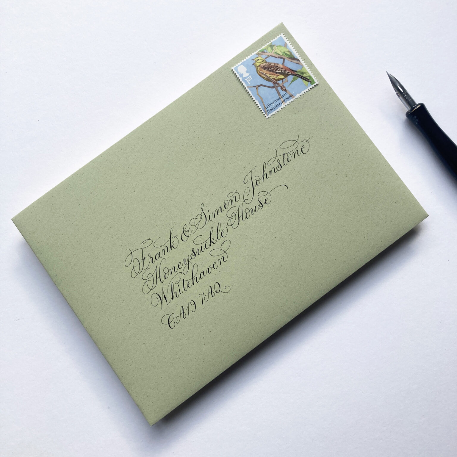 Wedding calligraphy style options – By Moon & Tide Calligraphy