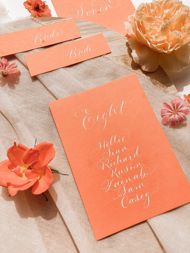 A summer of colourful calligraphy and weddings! - By Moon & Tide ...