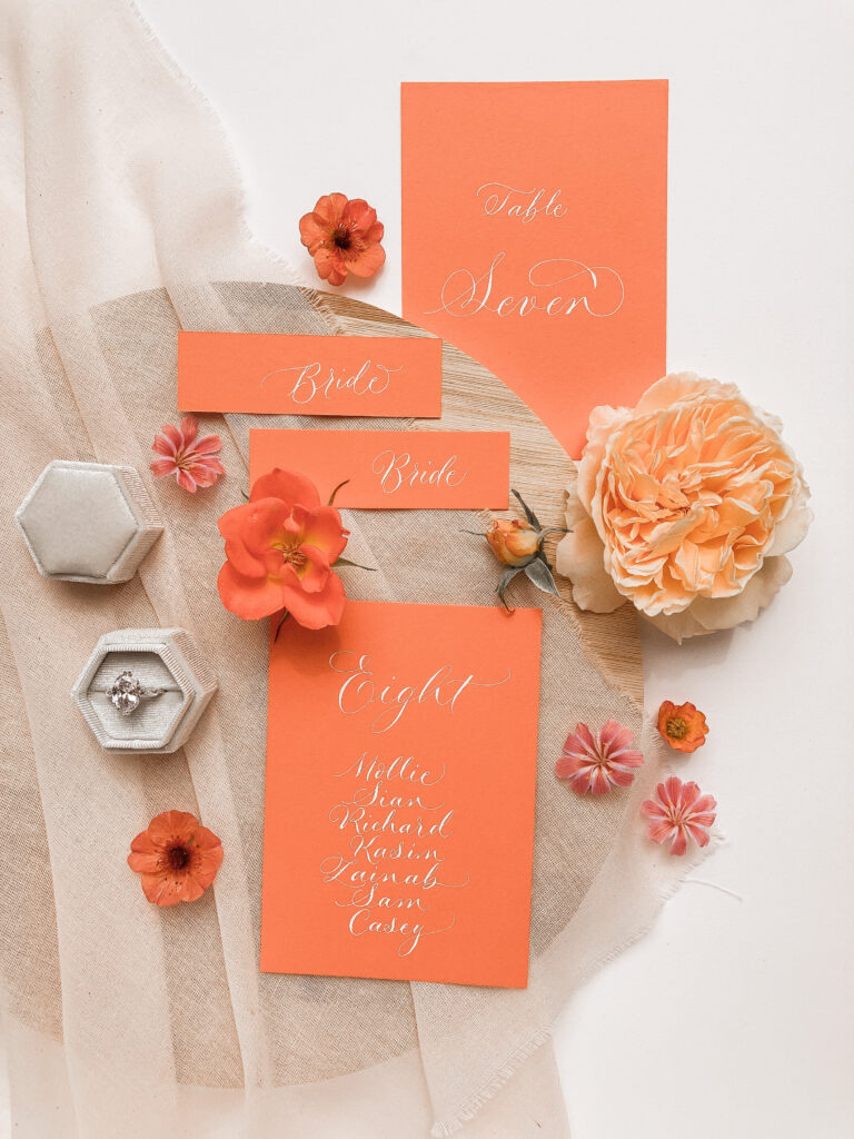 A summer of colourful calligraphy and weddings! - By Moon & Tide ...